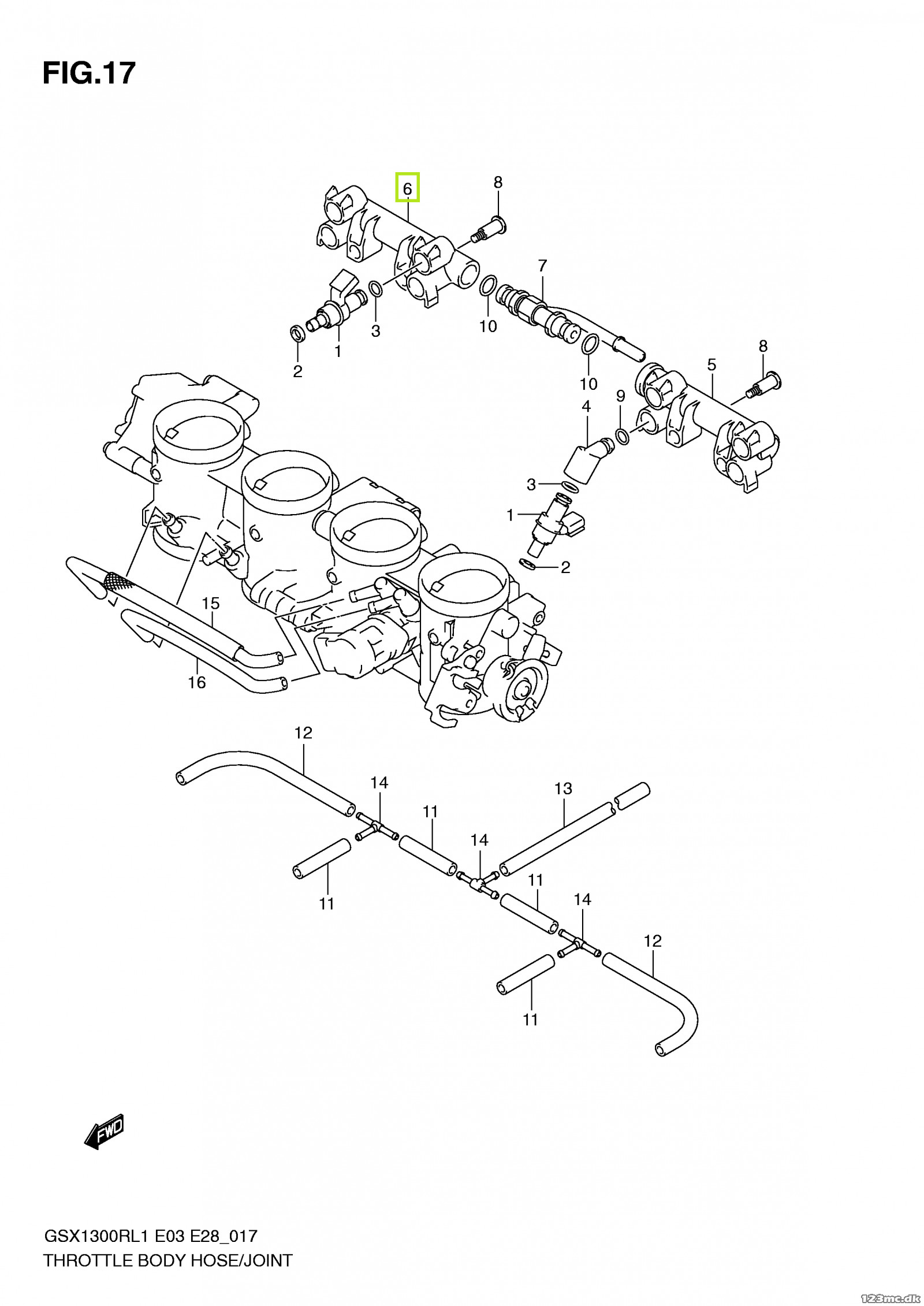 13474-21H00 PIPE,FUEL til Suzuki til salg - 123mc